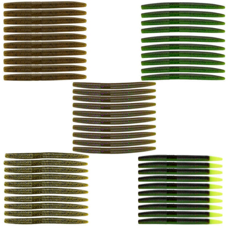 5" Senko Green Pumpkin Bundle - 50pc Assortment - Senkos - Yamamoto